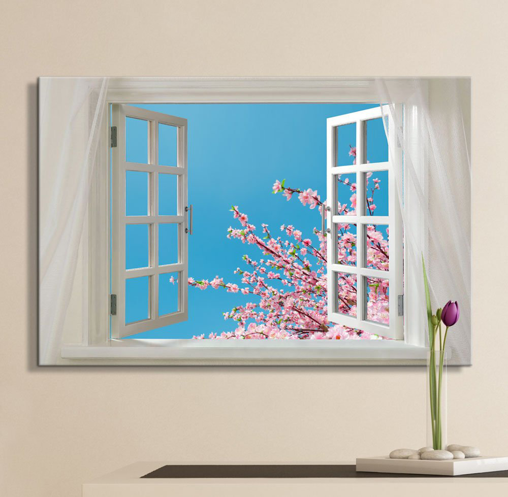 IDEA4WALL " Serene Natural Landscape Cherry Blossom In Spring Open ...