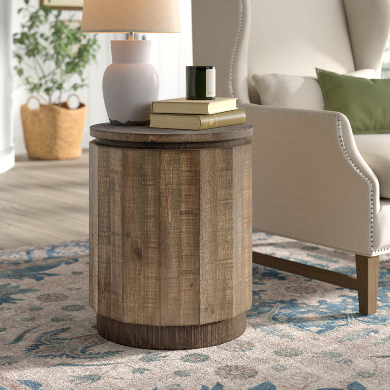 Birch Lane™ Leanora Solid Wood Drum End Table Set & Reviews | Wayfair