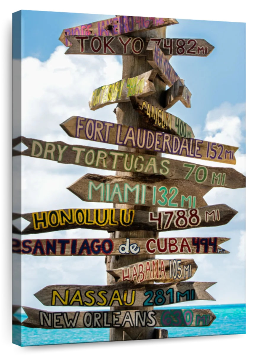 Ebern Designs Aime Key West Directional Sign III - Wayfair Canada