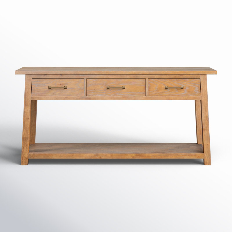 Birch Lane™ Dunkirk 64" Solid Wood Console Table | Wayfair