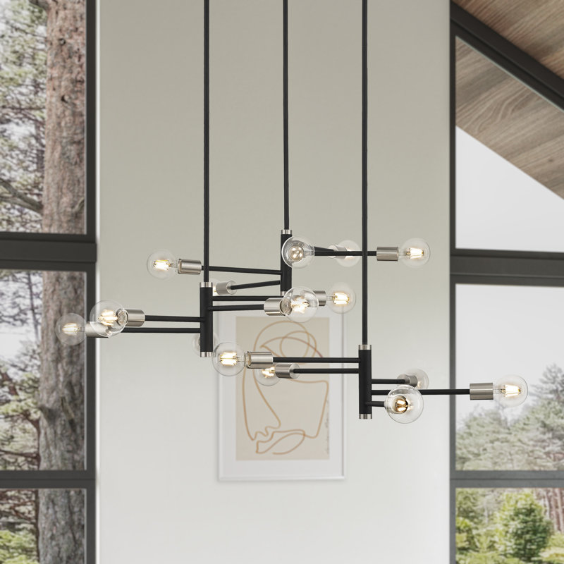 Corrigan Studio® 15 - Light Dimmable Modern Linear Chandelier | Wayfair