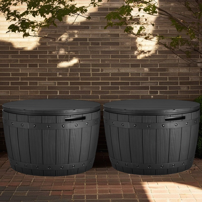 Balconera 33 Gallon Round Deck Box (Set of 2) | Wayfair