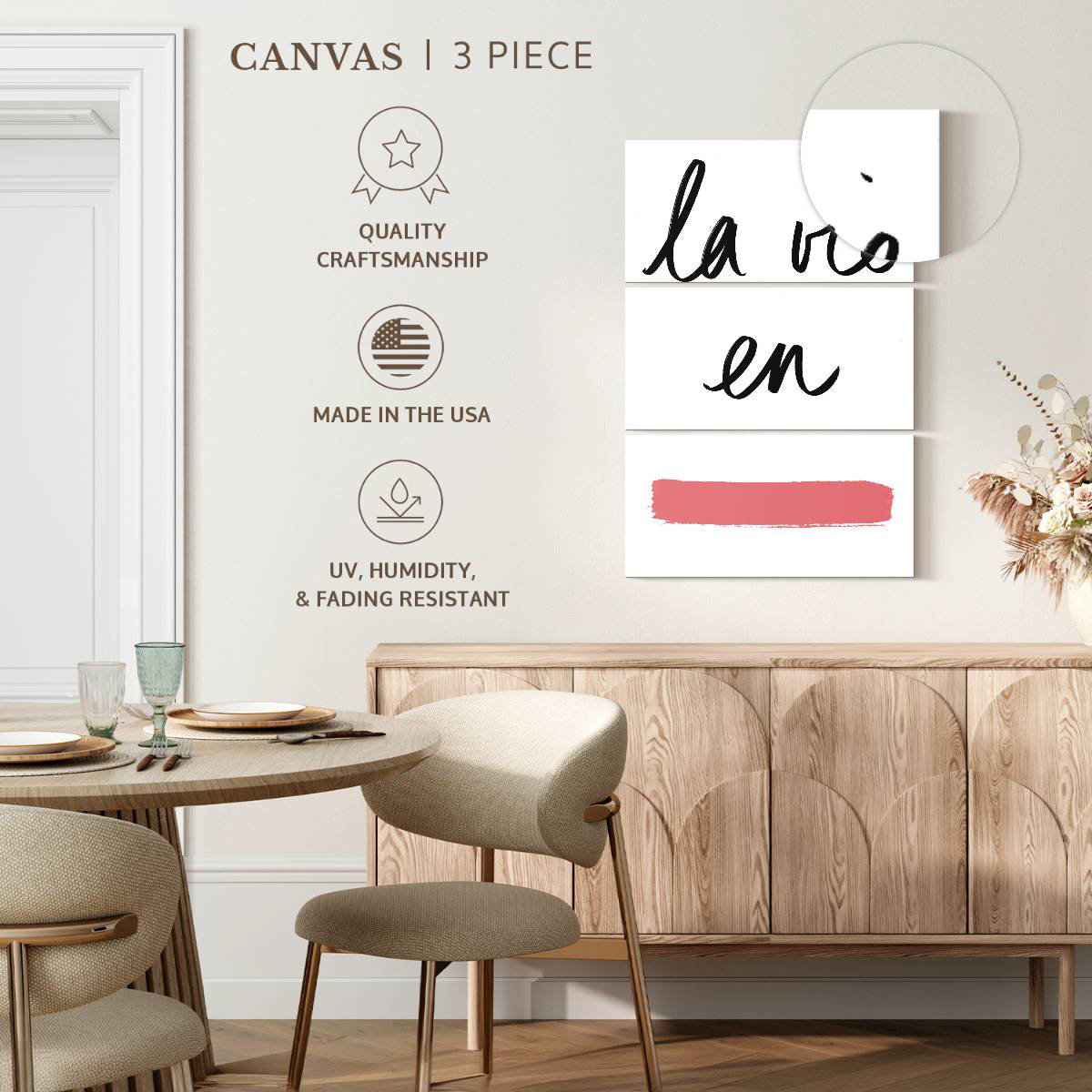 Ebern Designs Tergel La Vie Pink | Wayfair