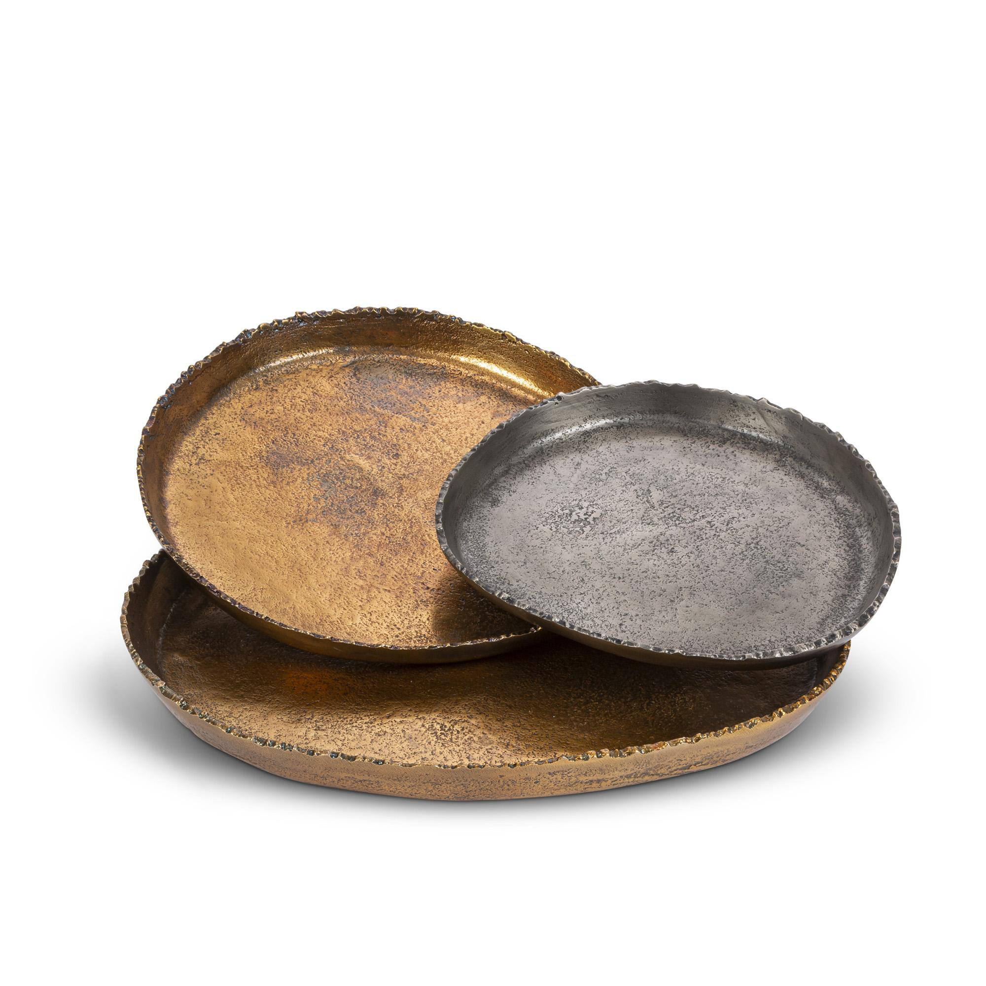 Park Hill Collection Urban Living Aluminum Tray - Set of 3 | Wayfair