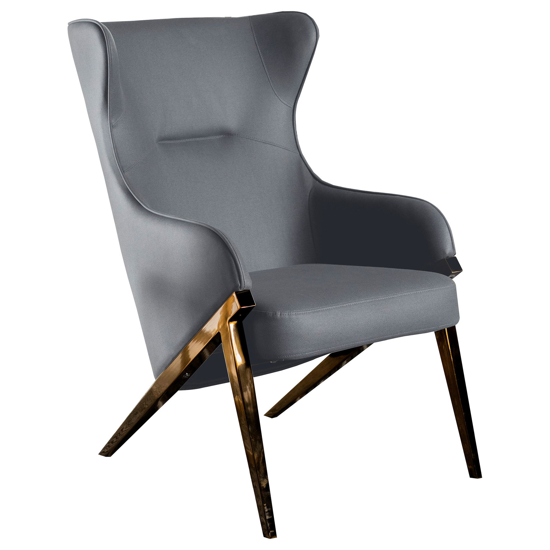 Wildon Home® Cream Accent Wingback Chair With Classic Style, Side ...