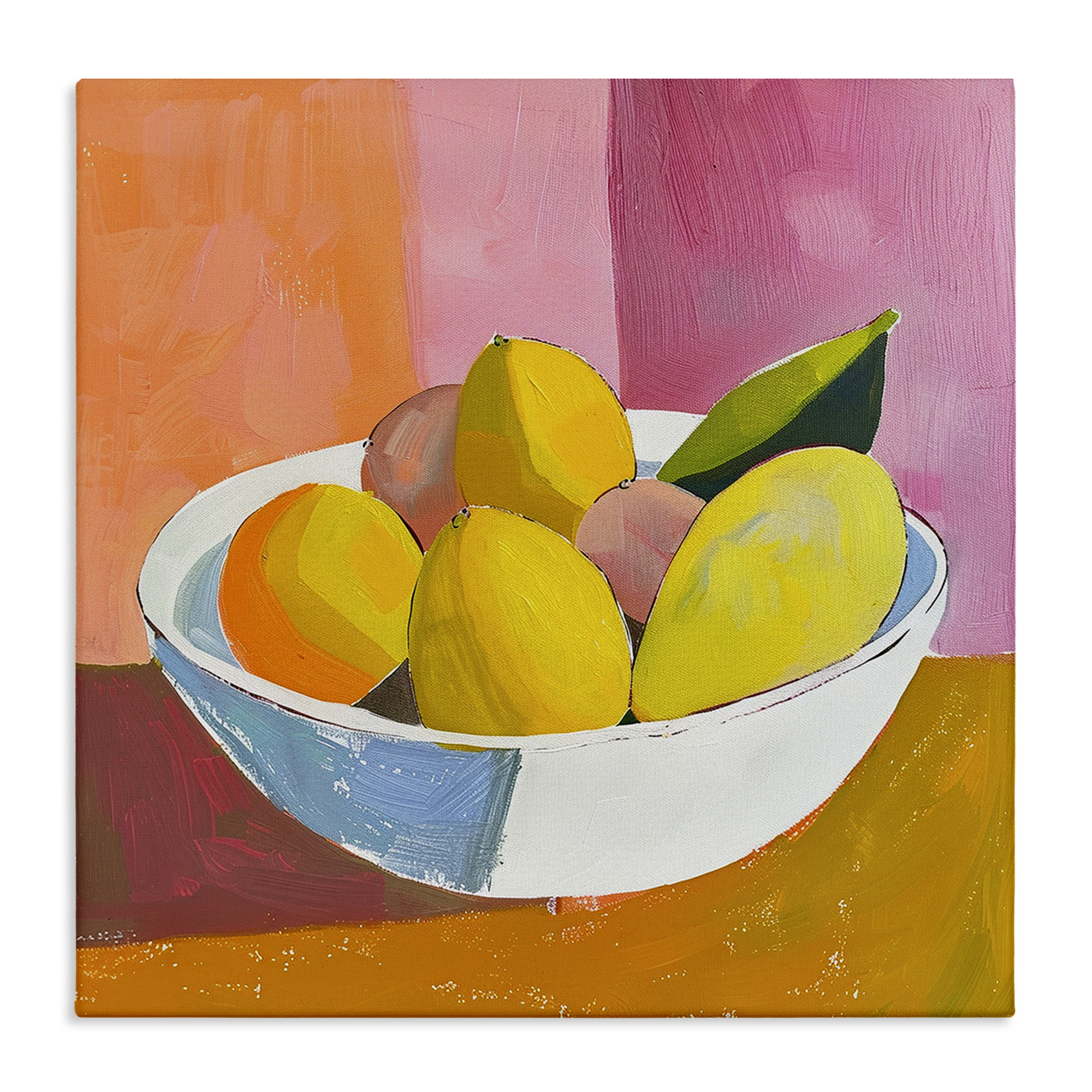 Ebern Designs Bold Kitchen Citrus Fruits Canvas, design by Walker Noble ...