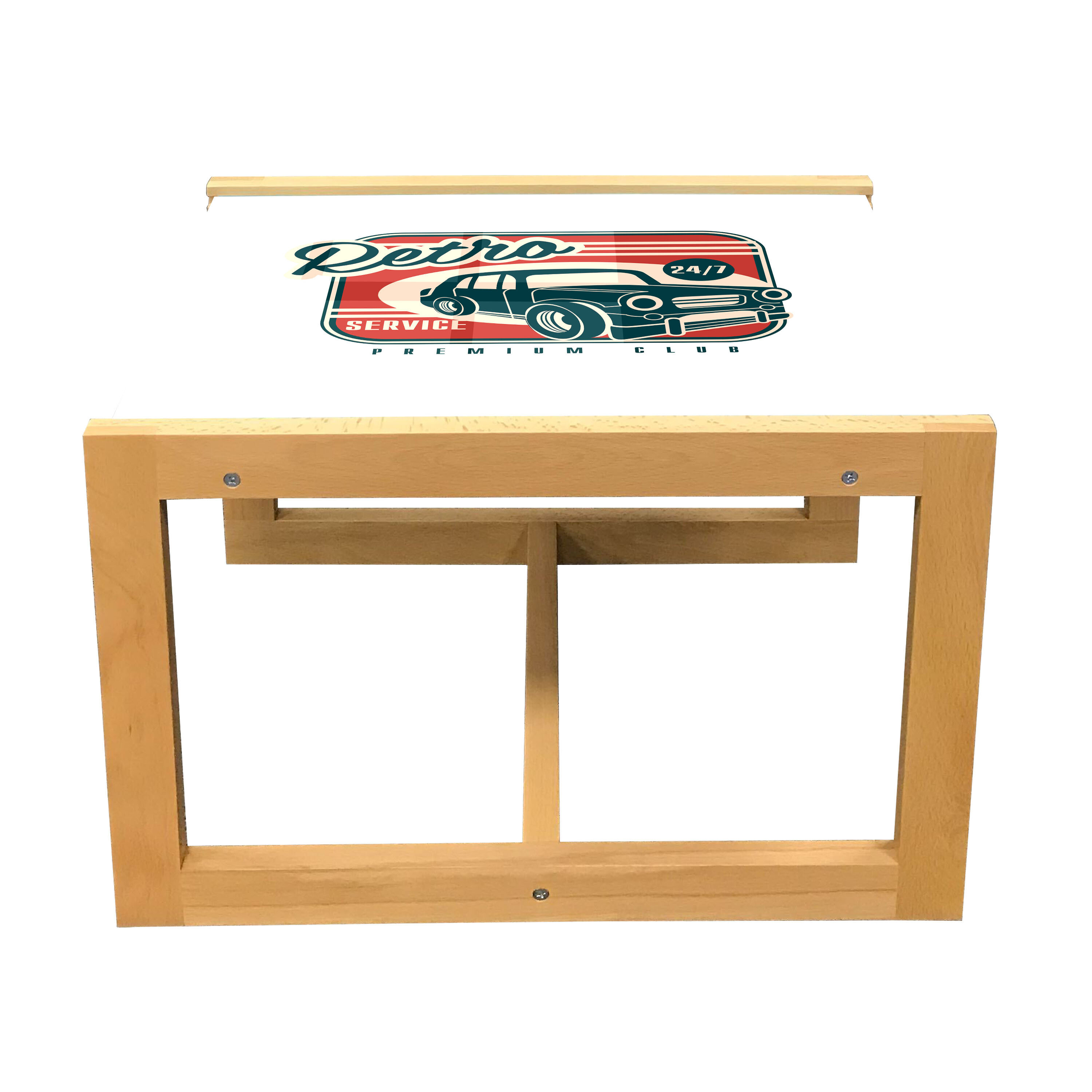 East Urban Home Auto Mechanic Coffee Table, Retro Service Premium Club ...