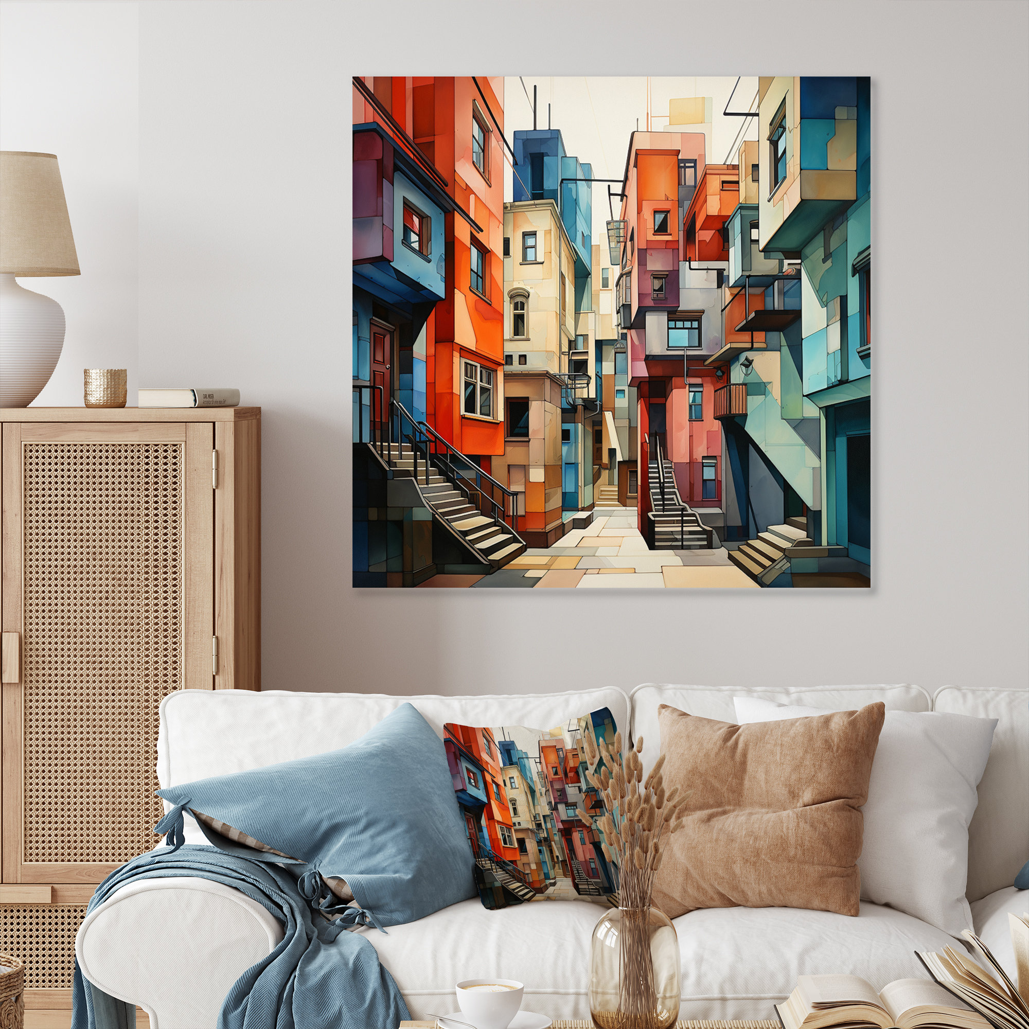 Winston Porter Cubism Art Multi Dimensional IV - Landscapes Metal Wall ...