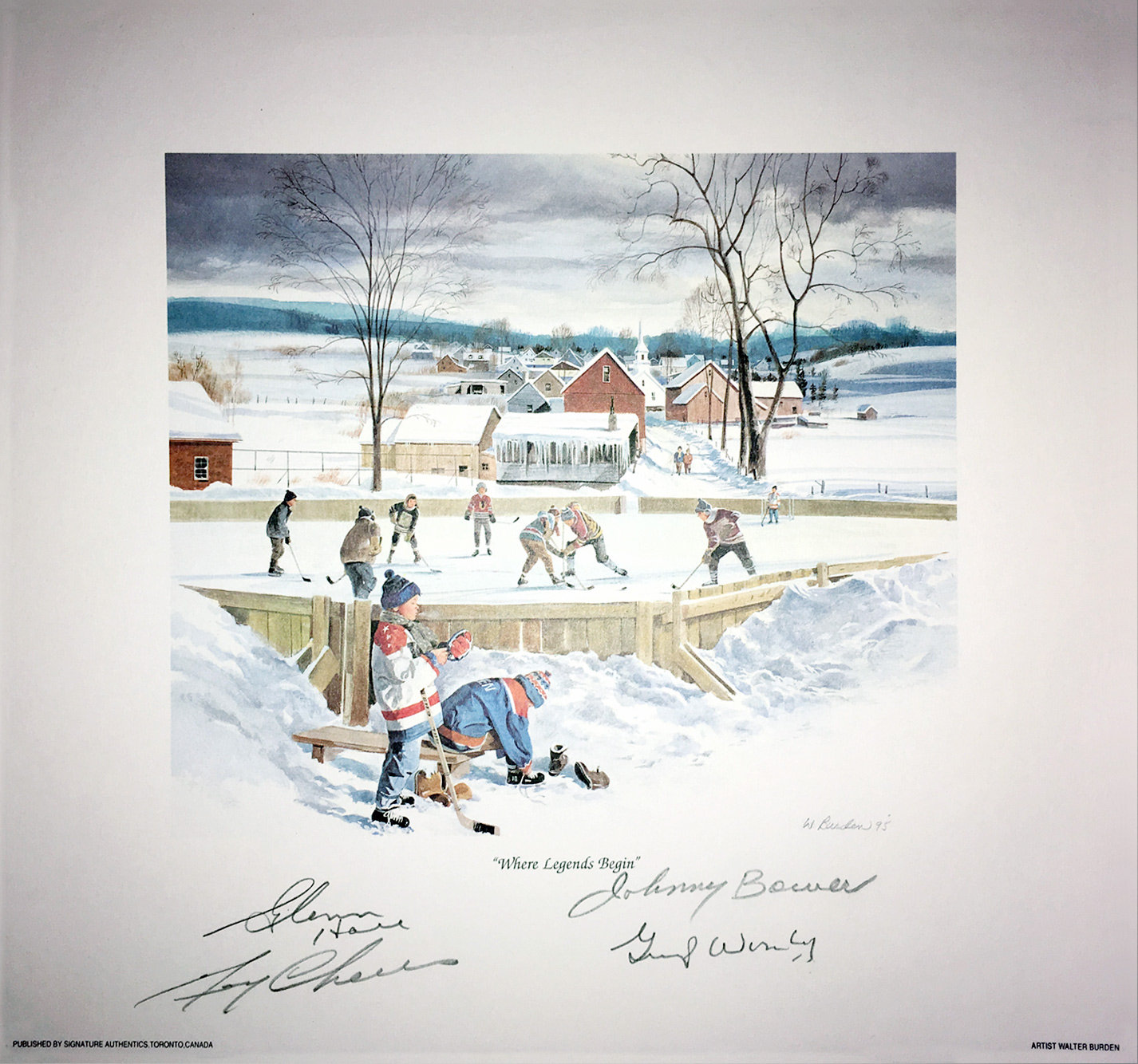 Autograph Authentic Where Legends Begin Lithograph Signed by Cheevers ...