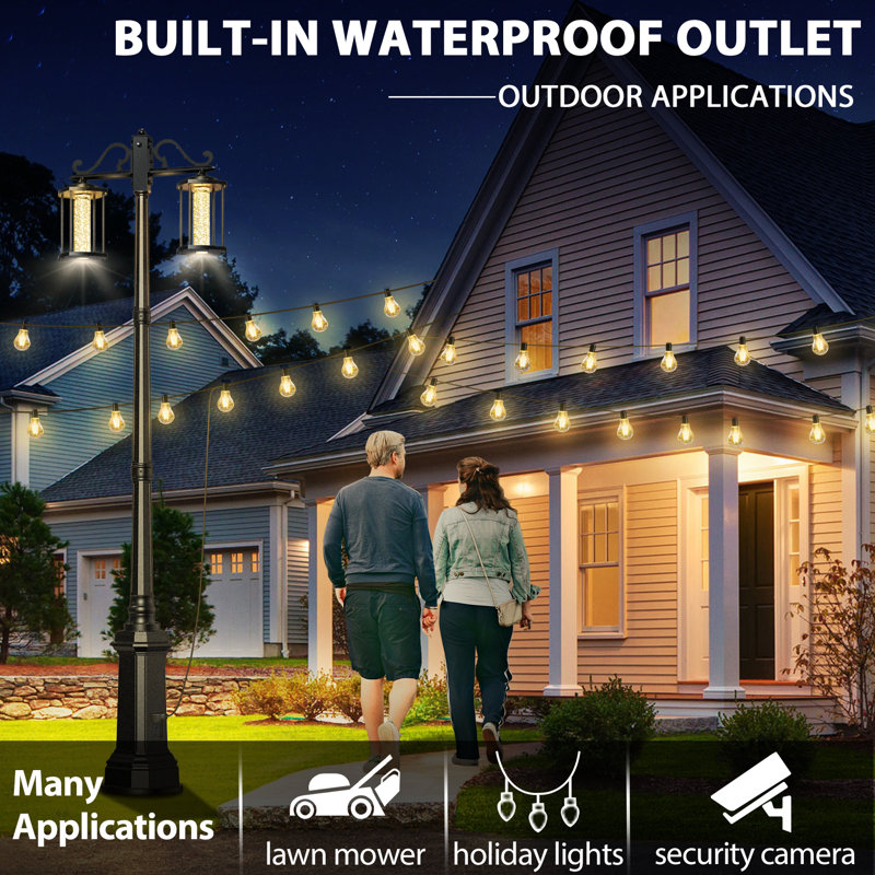 Canora Grey Seliah Seeded Lamp Post (Full) & Reviews | Wayfair