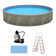 Blue Wave Trinity Round 52-in Deep Steel Wall Pool Package with 7-in ...