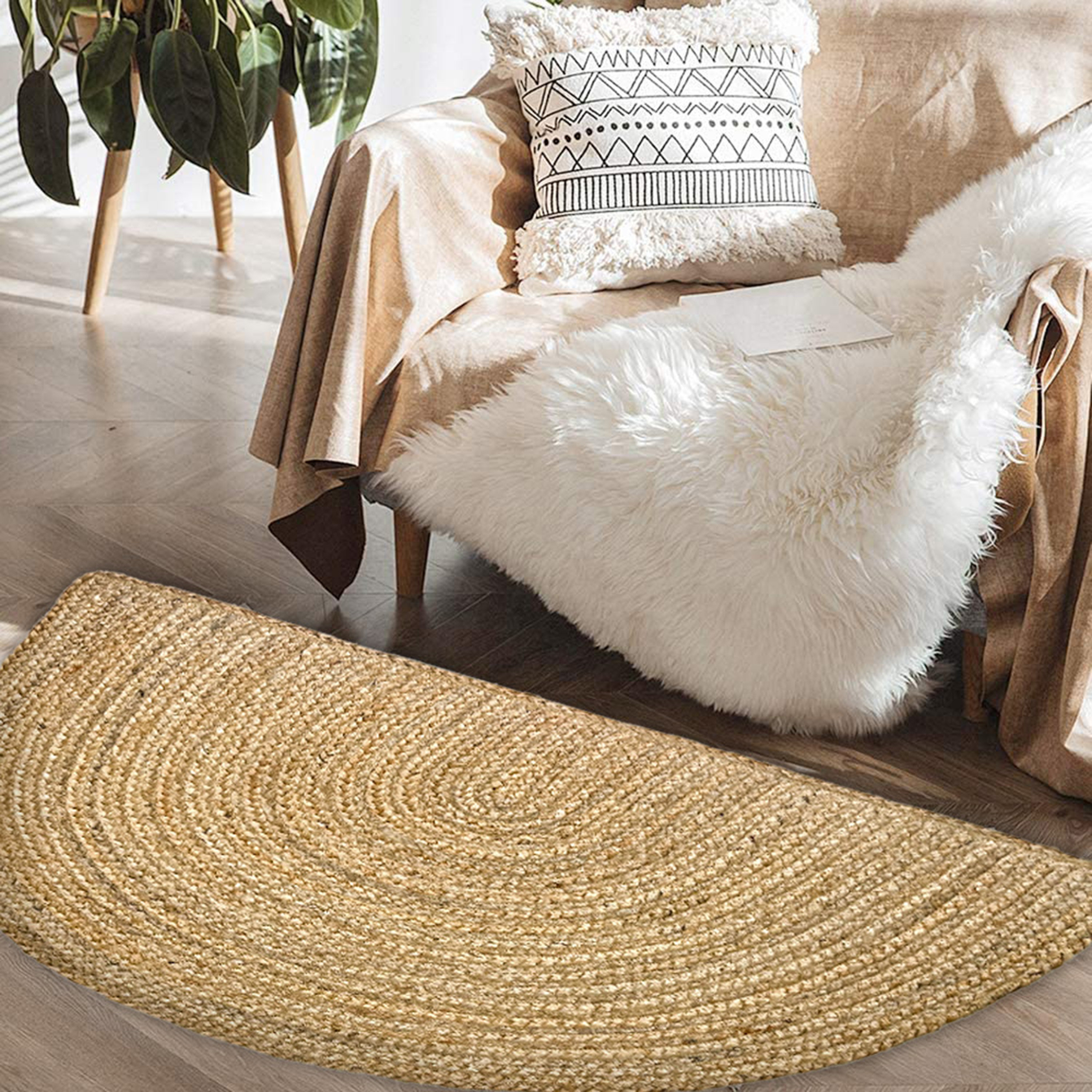Red Barrel Studio® Handmade Jute/Sisal Natural Rug & Reviews | Wayfair