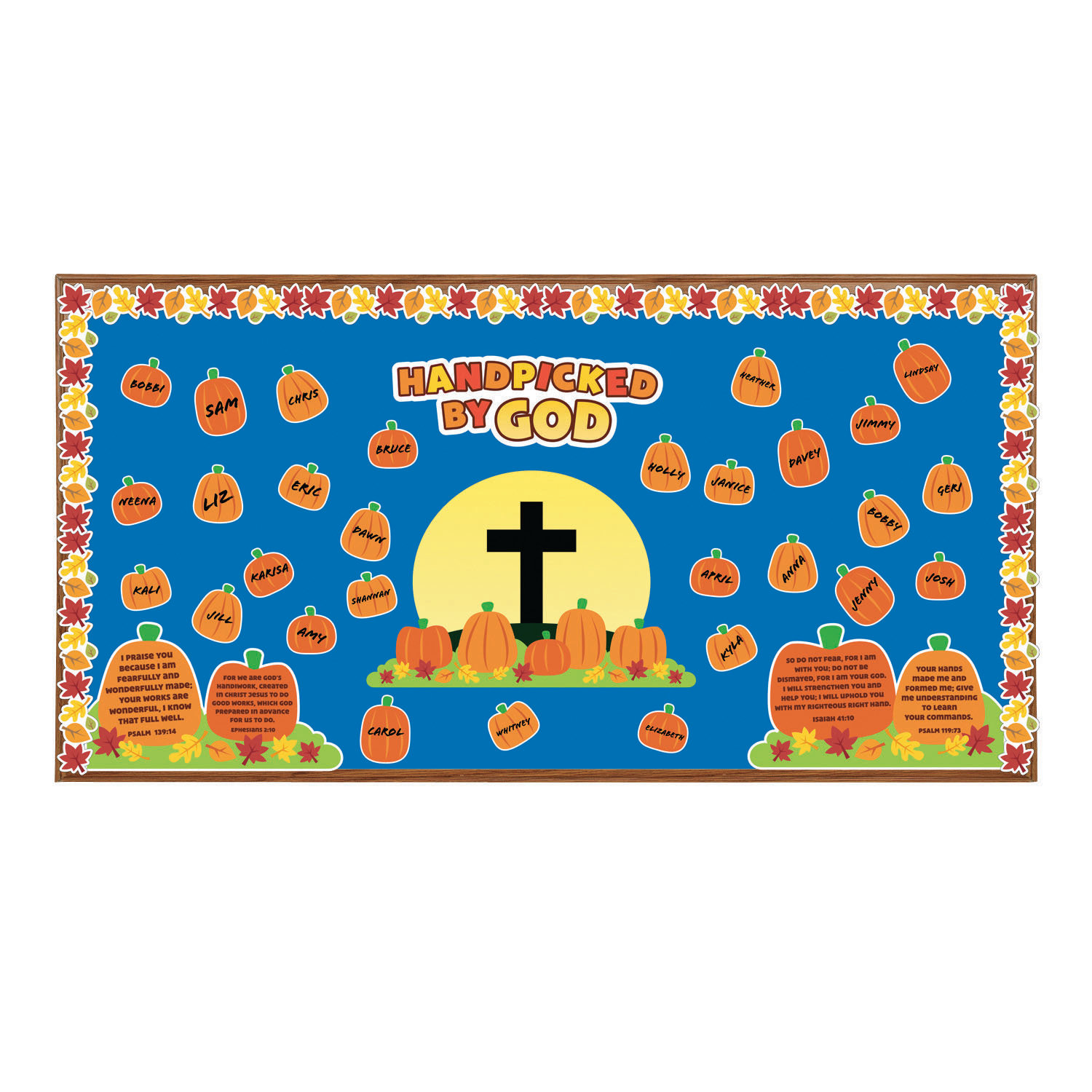 The Holiday Aisle® 11 Piece Handpicked by God Bulletin Board Set | Wayfair