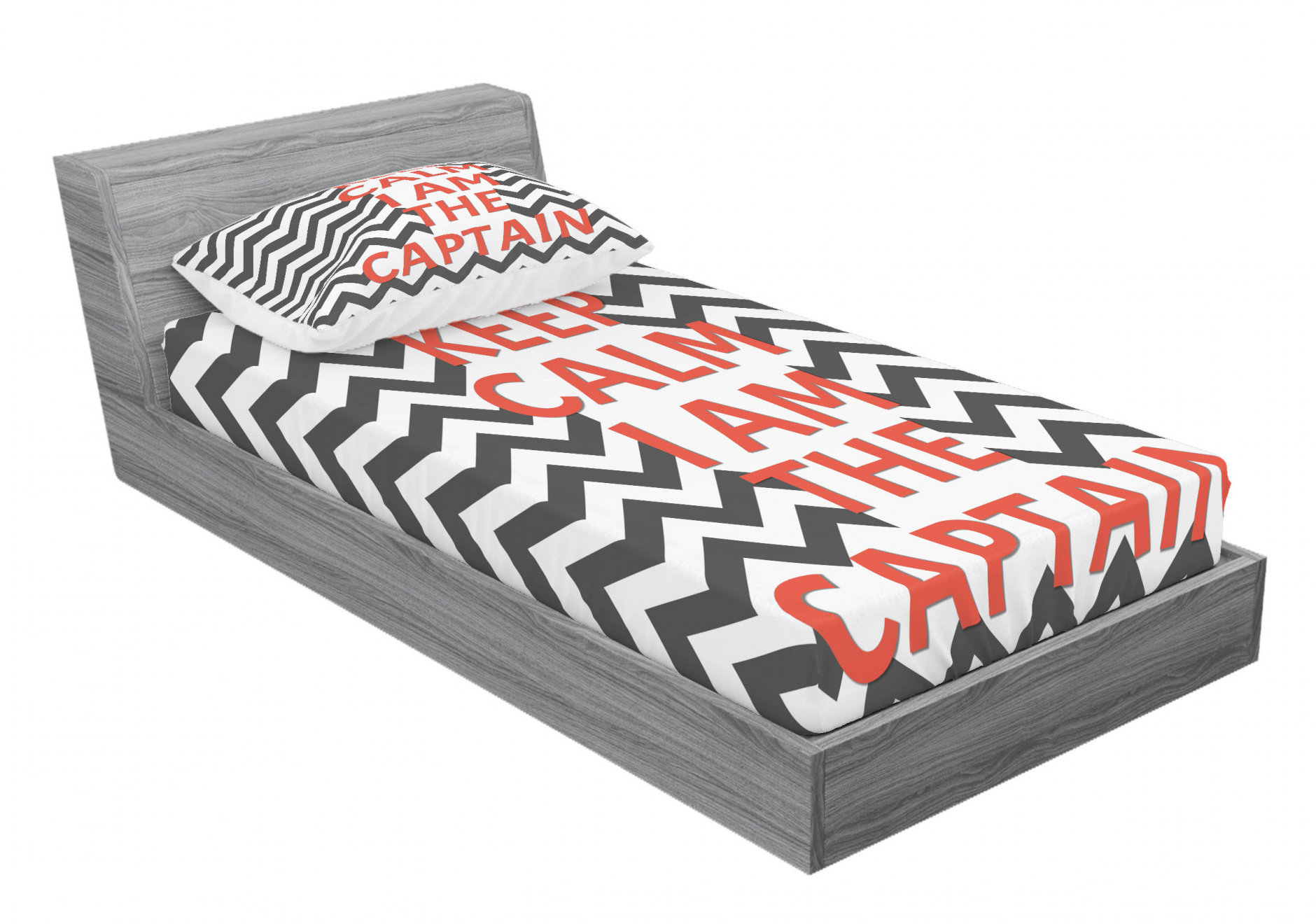 Ambesonne Marine Chevron Sheet Set | Wayfair