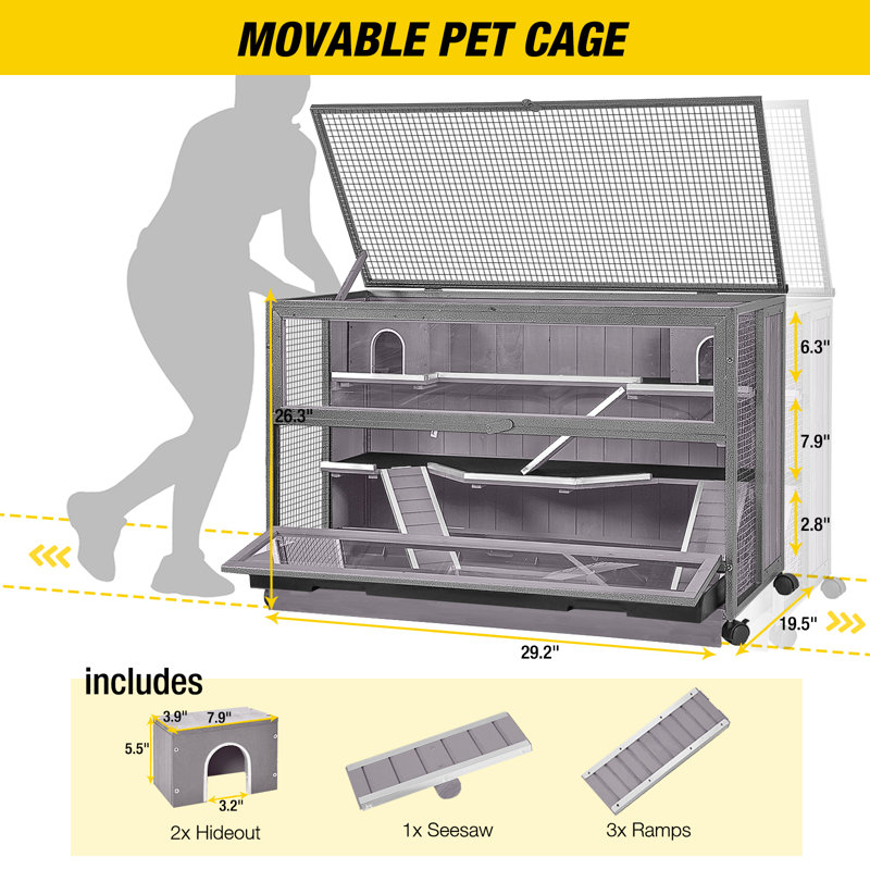 Tucker Murphy Pet™ Shameka Weather Resistant Small Animal Cage ...