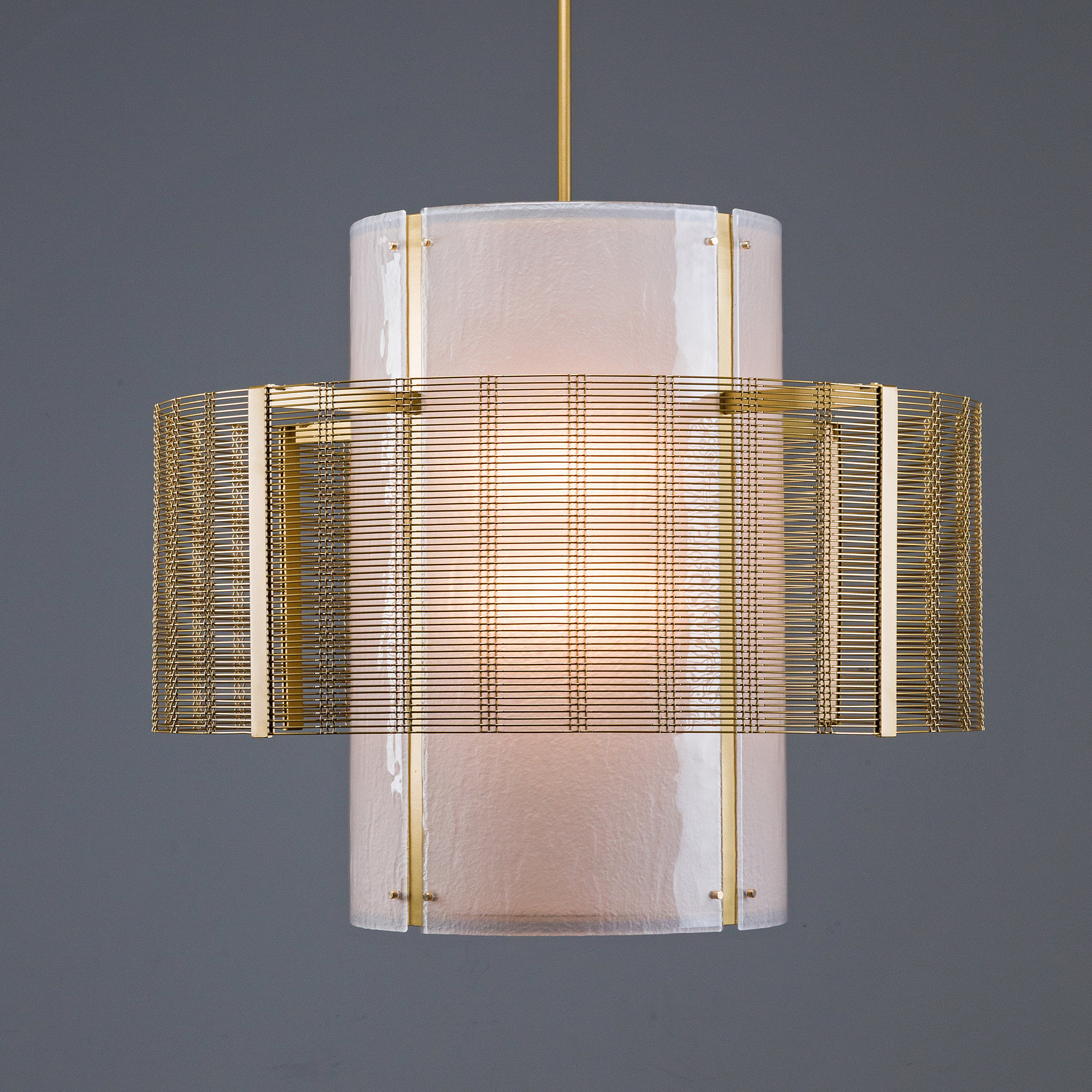 Hammerton Studio Downtown Mesh Double 8-Light Unique / Statement Drum Chandelier | Perigold