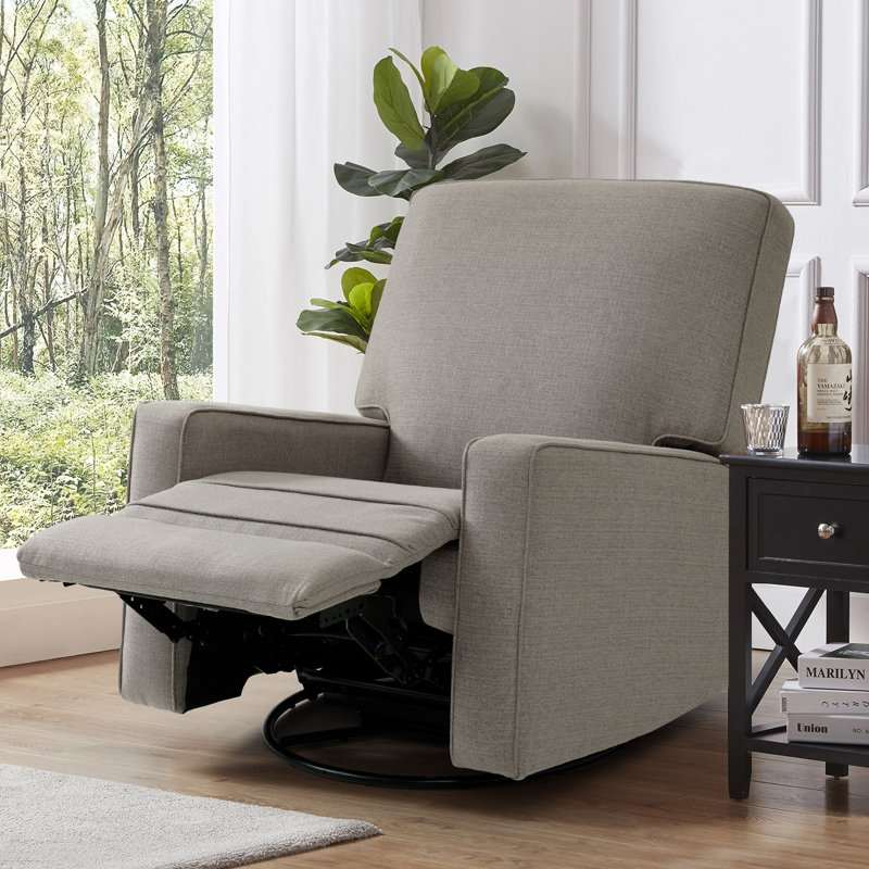 Latitude Run® Farnon Upholstered Rocking and Swivel Recliner & Reviews ...