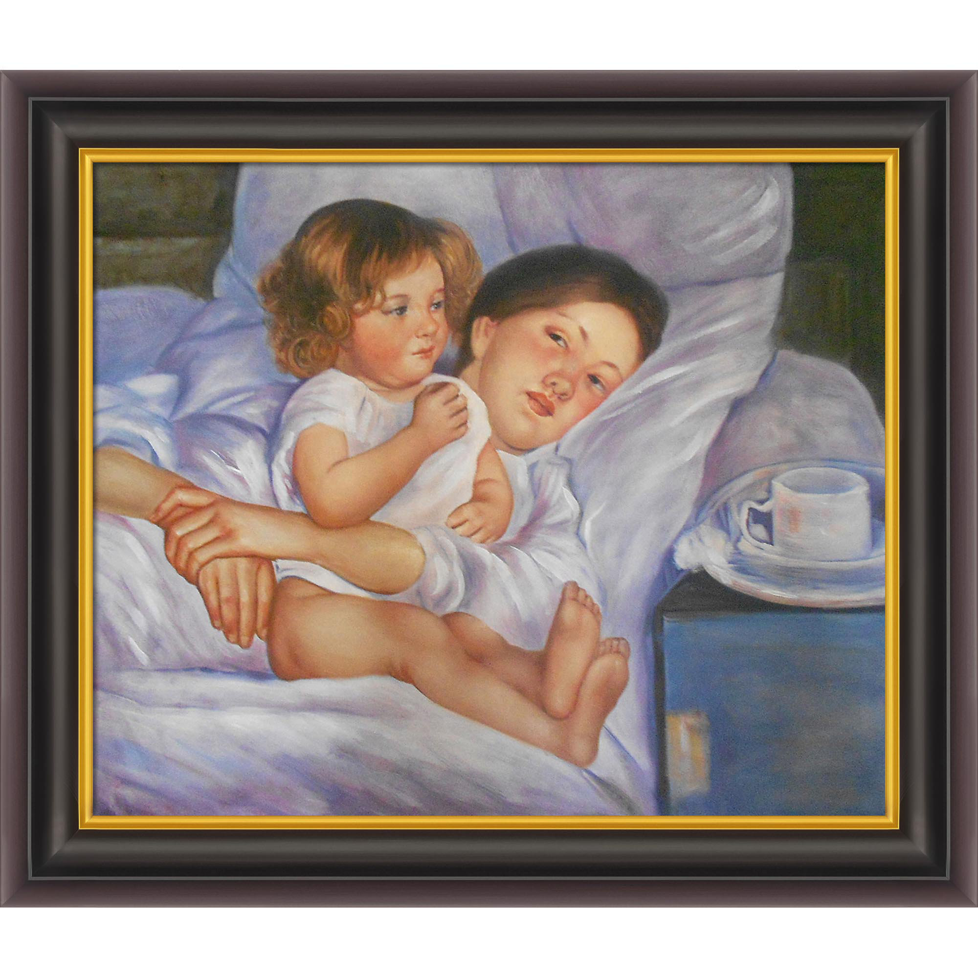 Tori Home Breakfast in Bed by Mary Cassatt - Picture Frame Painting ...