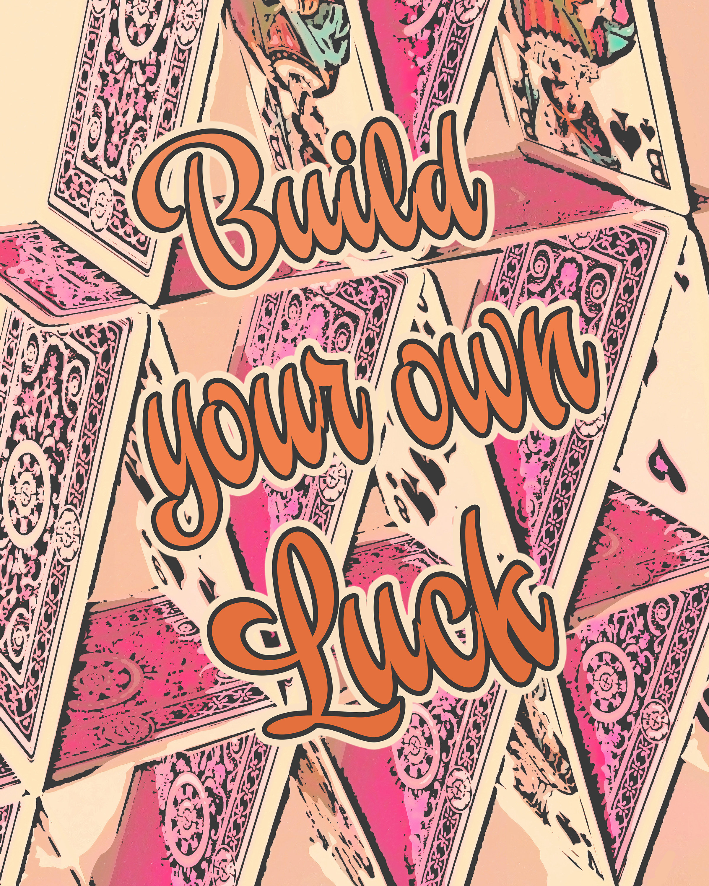 Dakota Fields Build Your Own Luck 16x20 | Wayfair