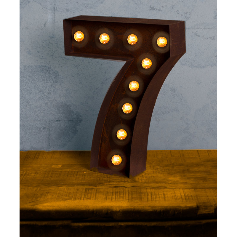 17 Stories Number 12" LED Marquee Sign & Reviews | Wayfair