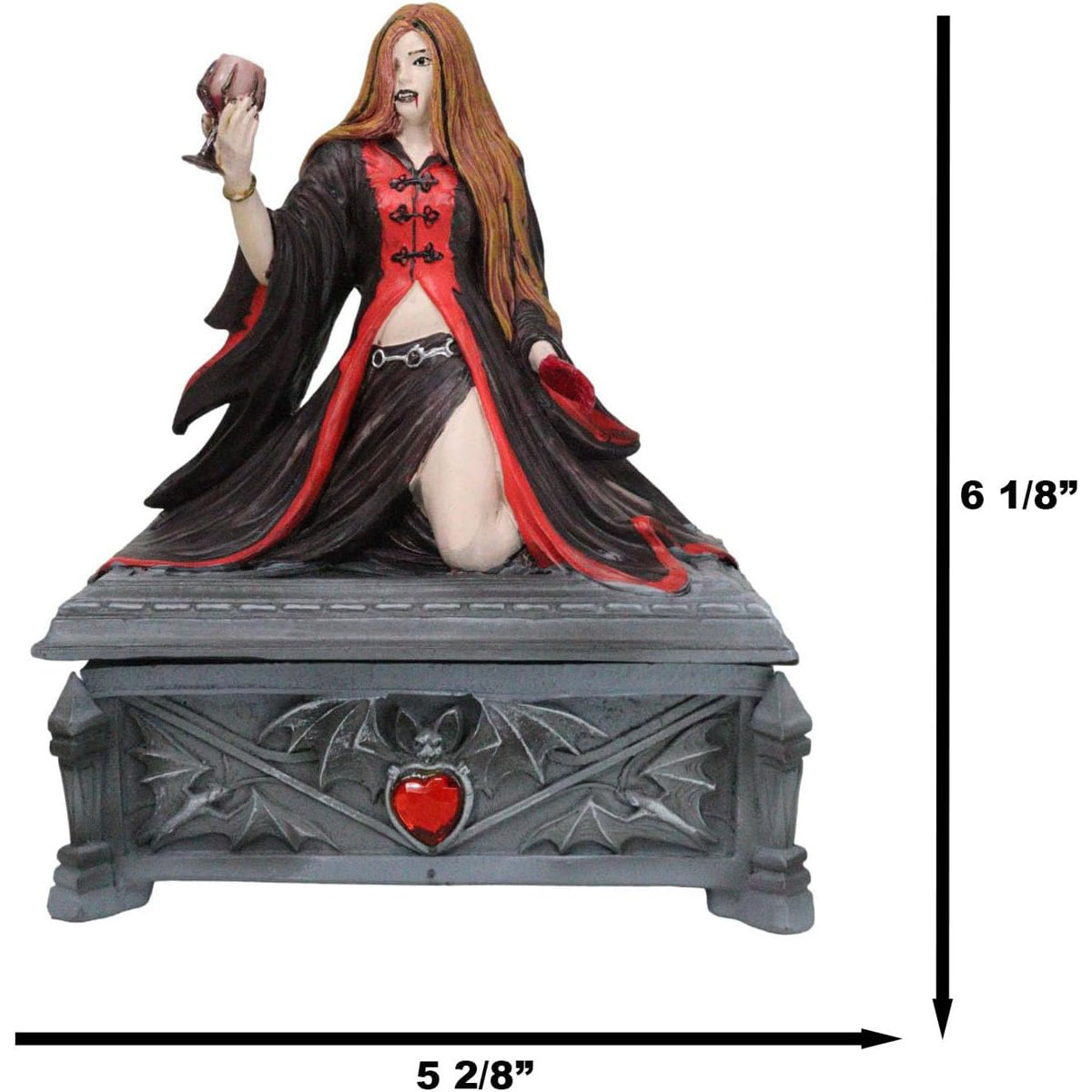 House of Hampton® Blood Moon Gothic Vampiress Drinking Chalice Of Blood ...