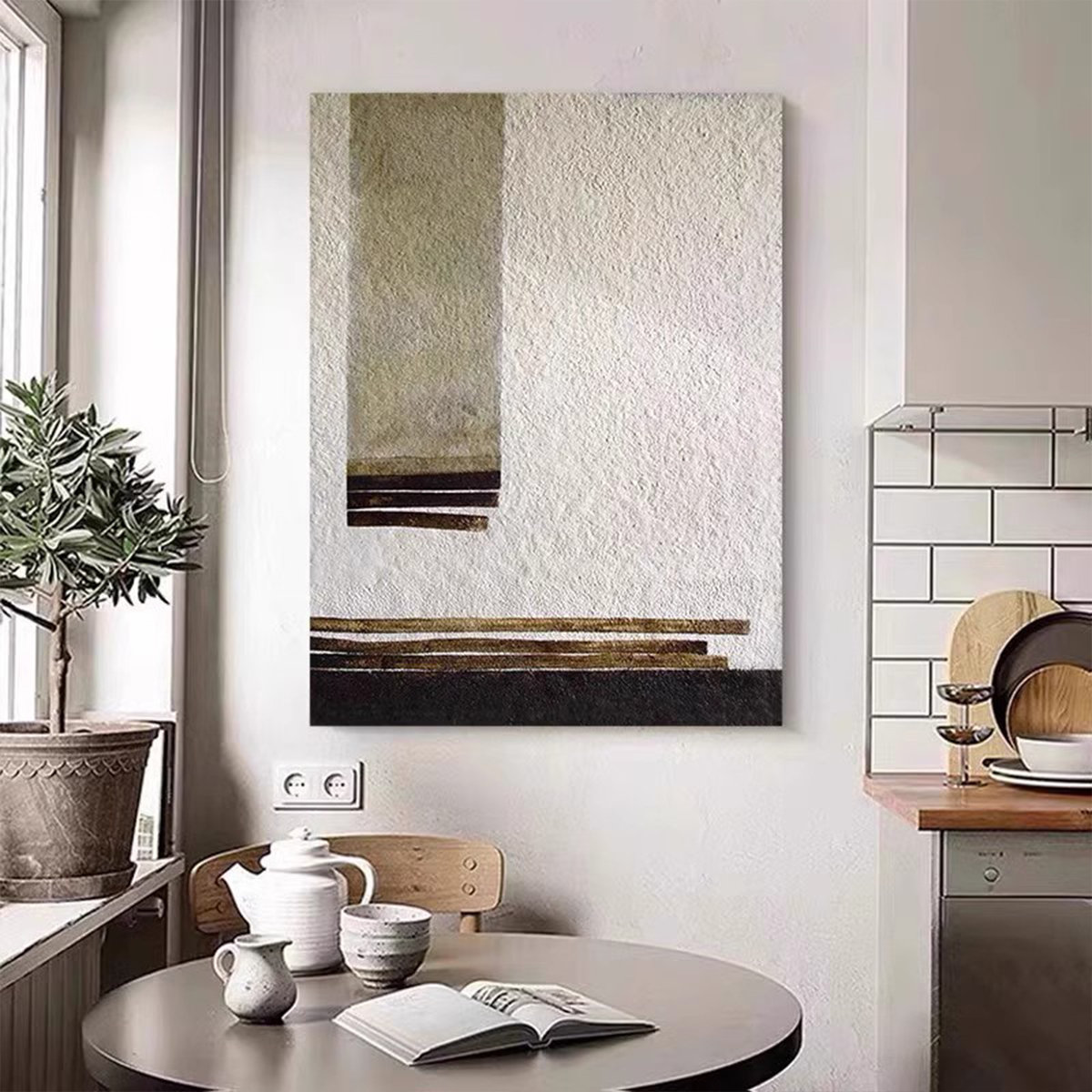 Organix Oasis Minimalist High-End Textured Wall Art | Wayfair