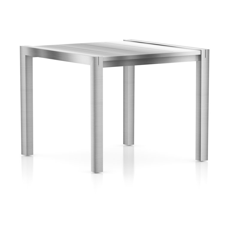 Harman Studio Genevieve Glass Top Metal Base Dining Table | Wayfair
