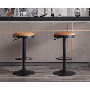 Latitude Run® Reld Swivel Adjustable Height Stool & Reviews | Wayfair