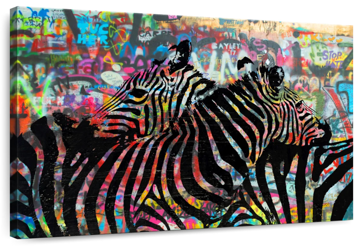 Bungalow Rose Graffiti Zebras | Wayfair