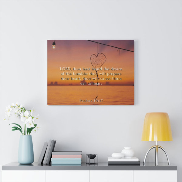 Trinx Desire of the Humbles Psalms 10:17 Christian Wall Art Bible Verse ...