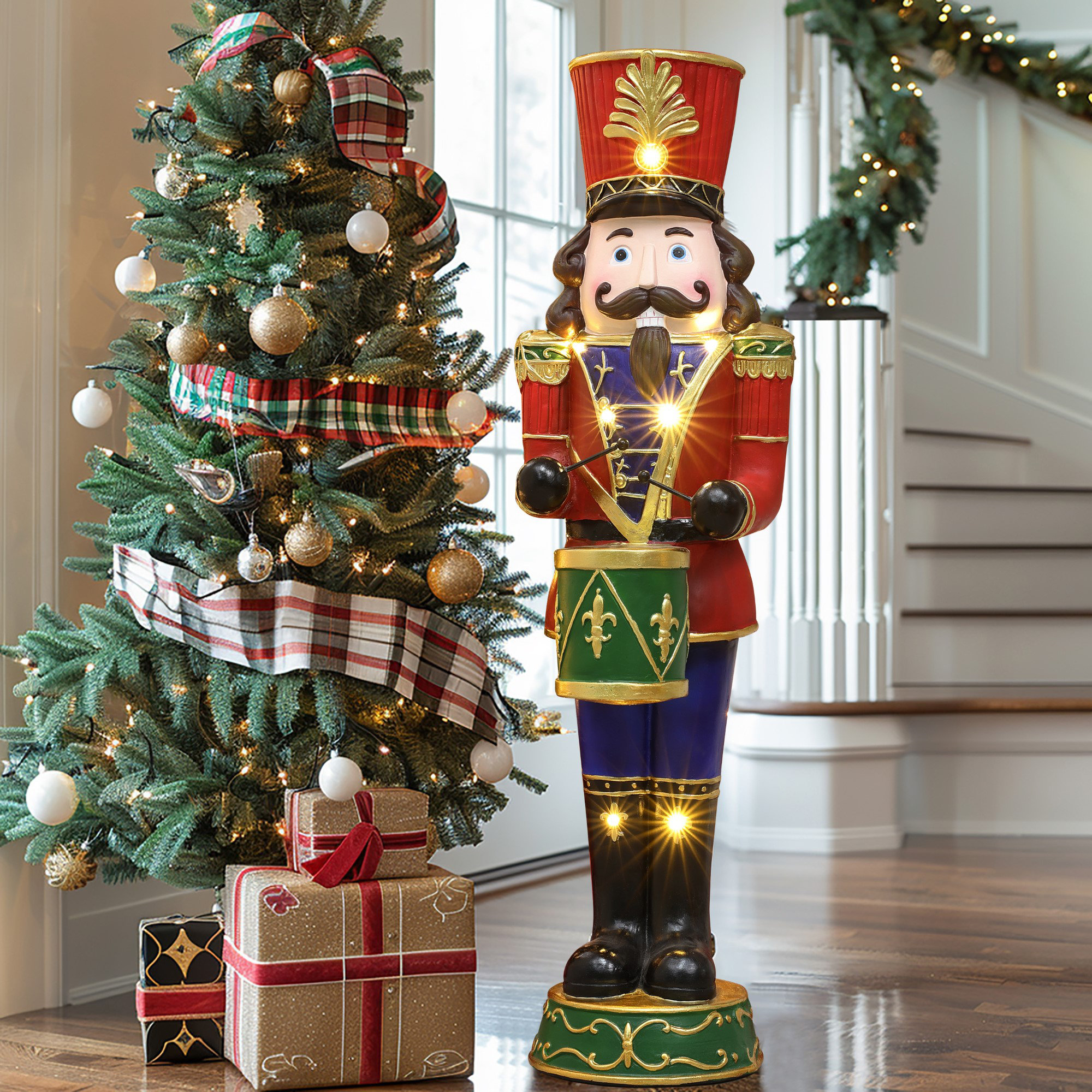 The Holiday Aisle® Traditional Nutcracker Drummer Soldier Holiday ...