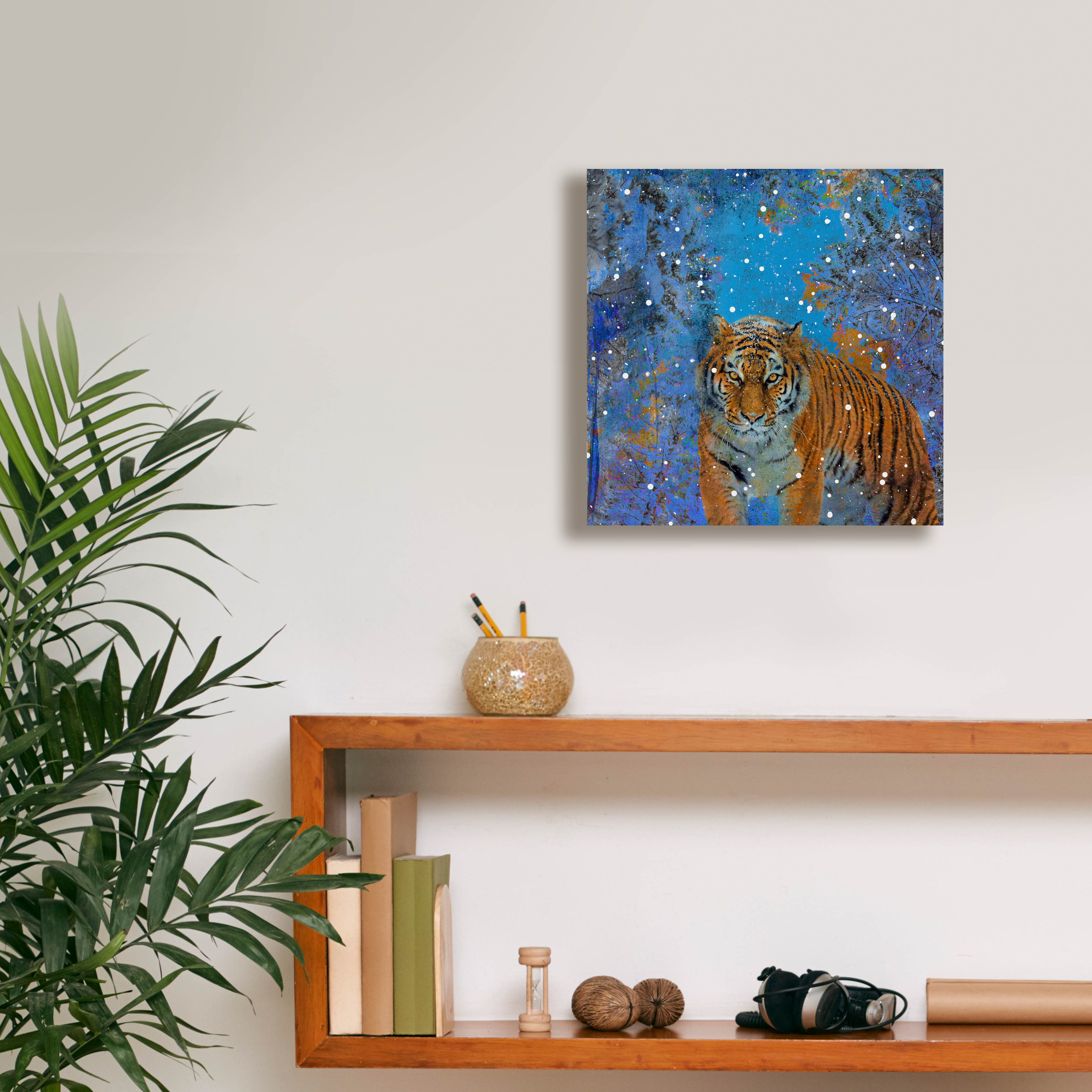 Epic Graffiti 'Snow Tiger' by Elena Ray Canvas Wall Art | Wayfair