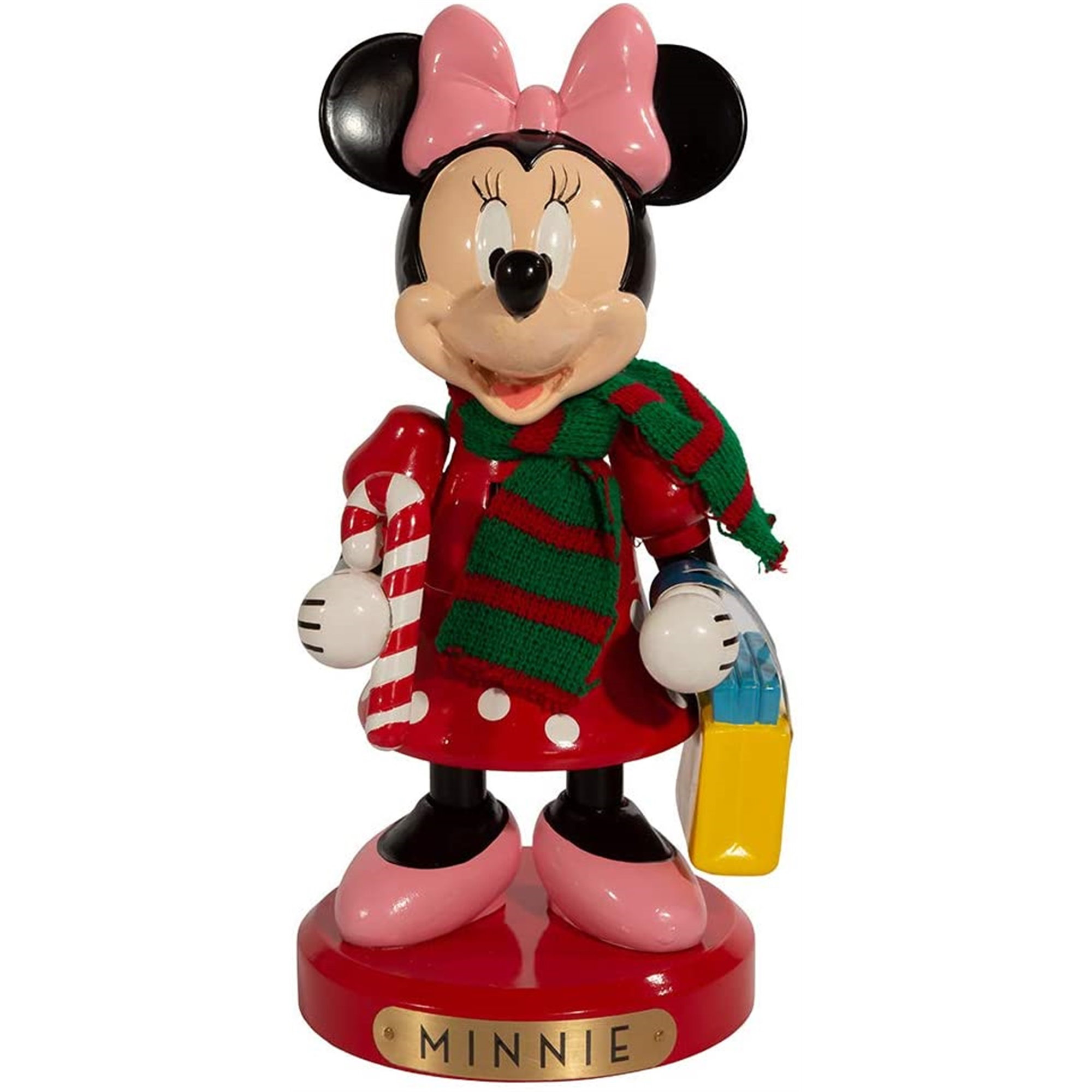 Kurt Adler Disney Minnie Mouse with Candy Cane Nutcracker | Wayfair