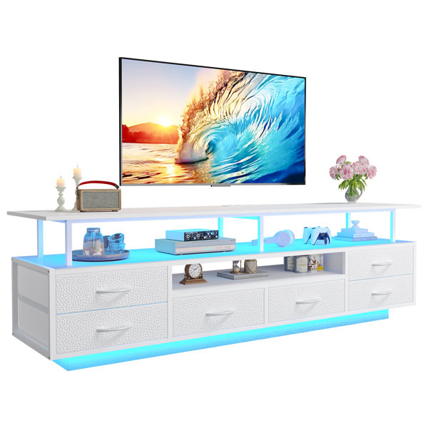 Wrought Studio™ Tv Stand For Tvs Up To 70" With 6 Storage Drawers And ...