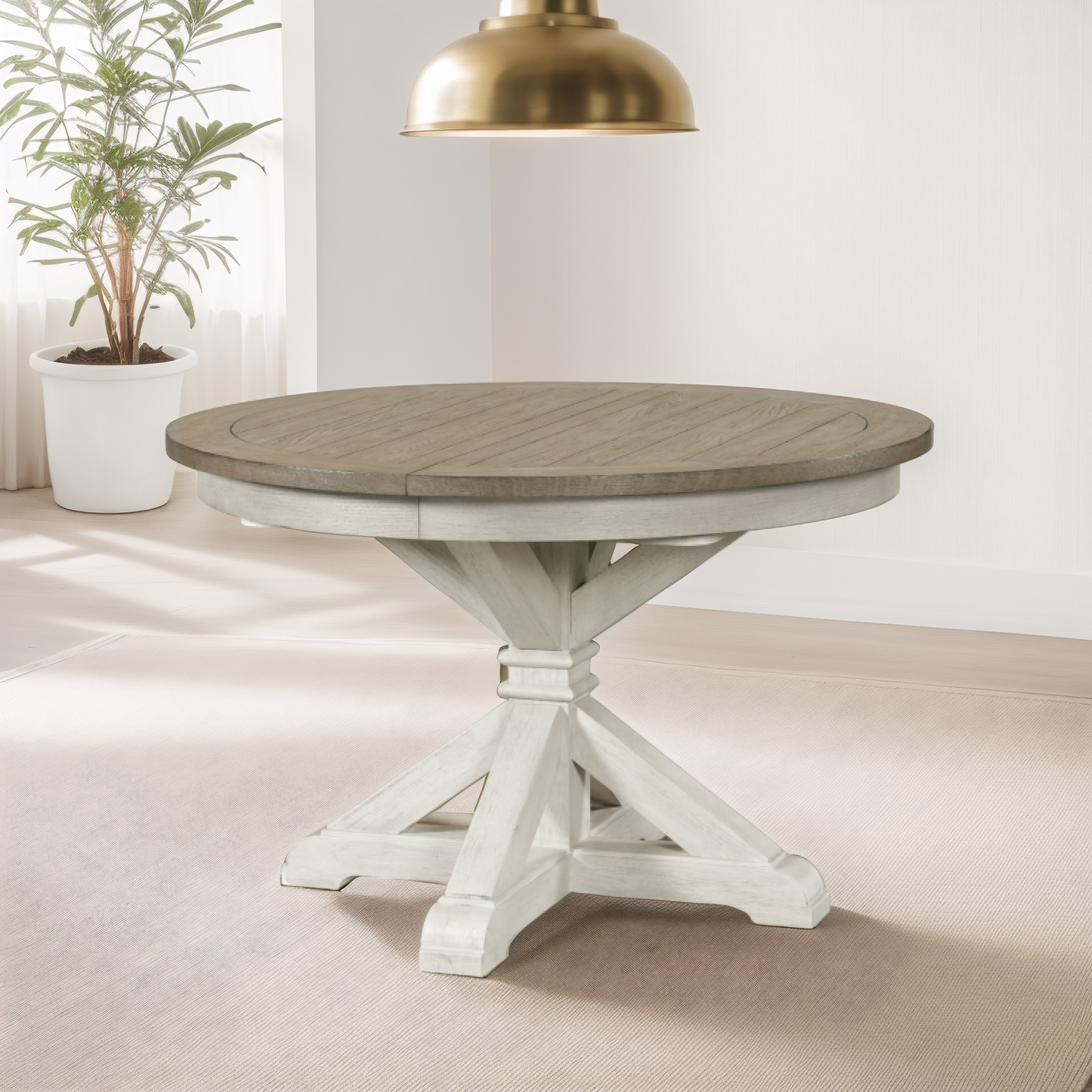 Laurel Foundry Modern Farmhouse® Beckman 66" L x 48" W Dining Table ...
