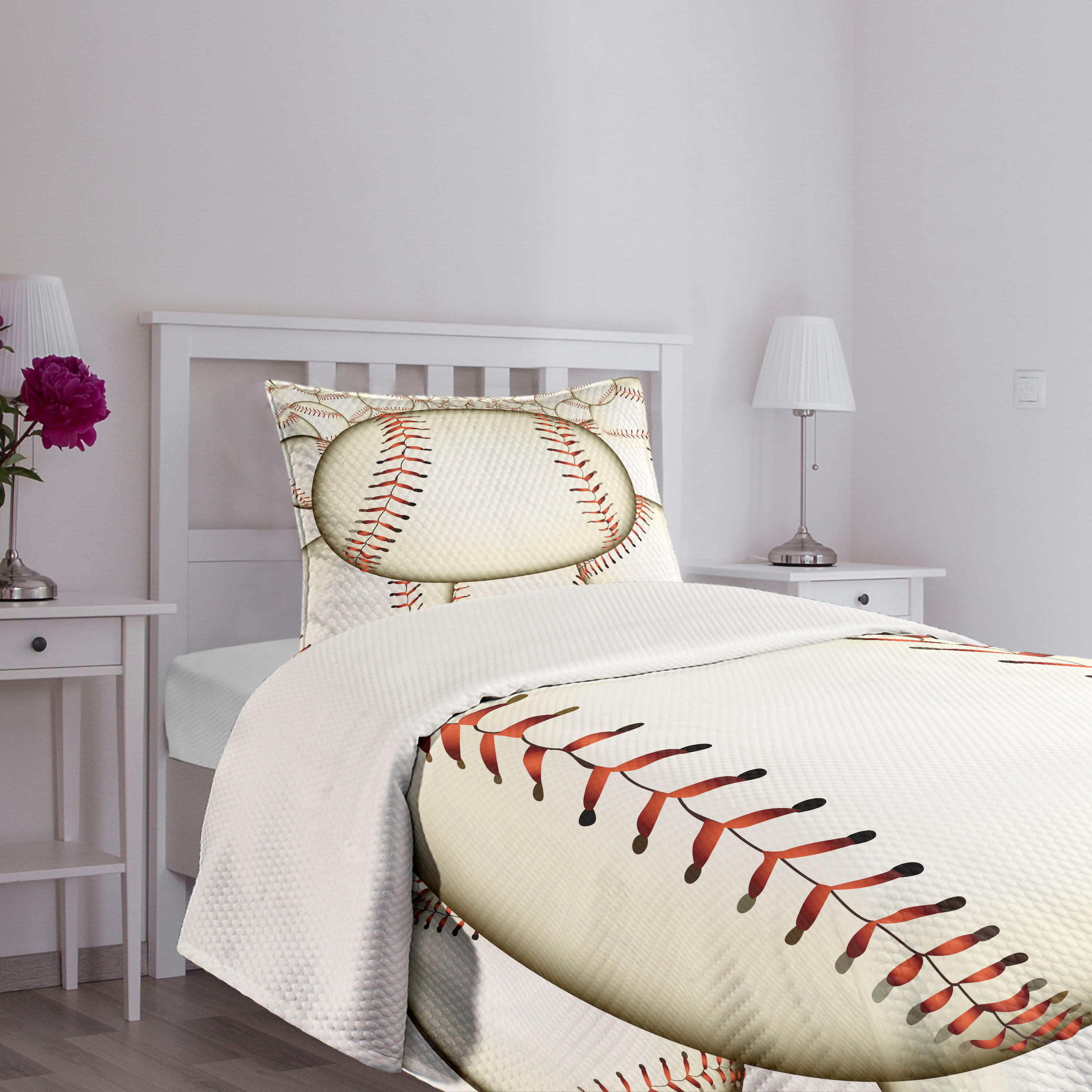 Ambesonne Sports Bedspread Baseball Ball | Wayfair