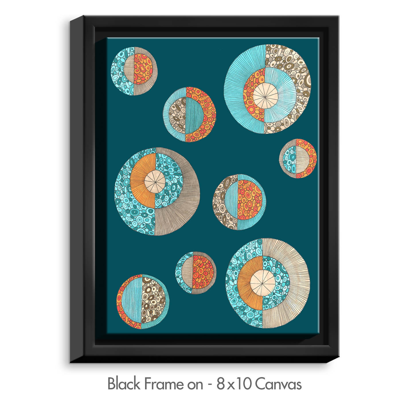 DiaNoche Designs 'Circles MCM II' Acrylic Painting Print on Canvas ...