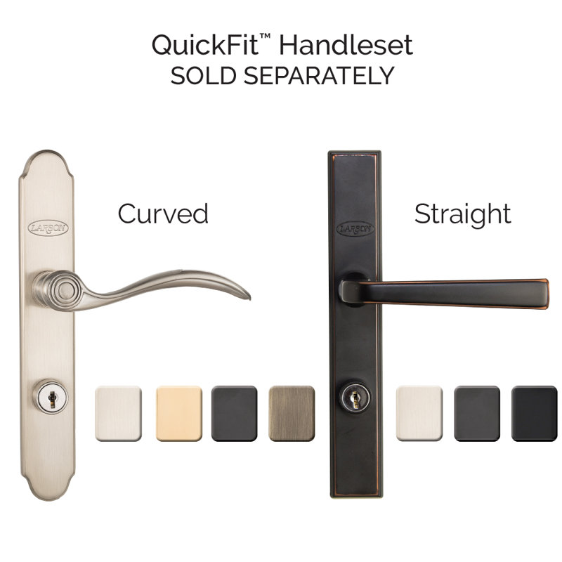 LARSON Platinum Interchangeable Full Glass Storm Door (handle sold ...