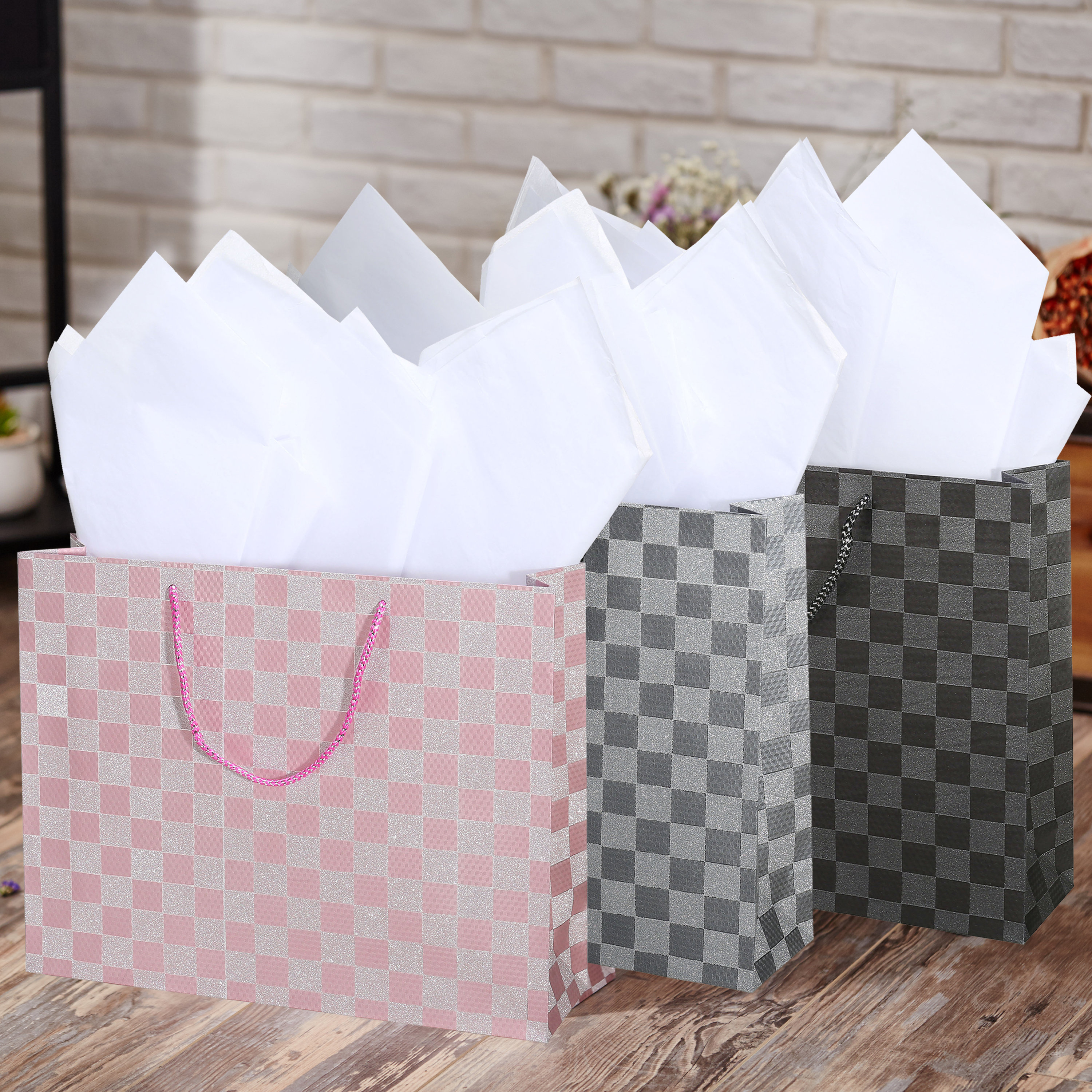 MyGift Paper Disposable Gift Bags for 3 Guests | Wayfair