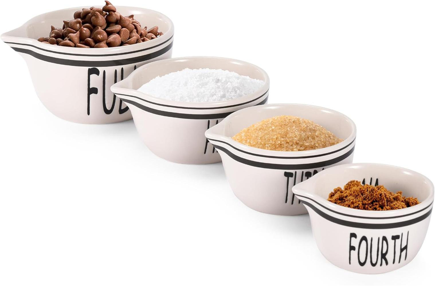 BETOFUL Ceramic Measuring Cups Set of 4 | Wayfair