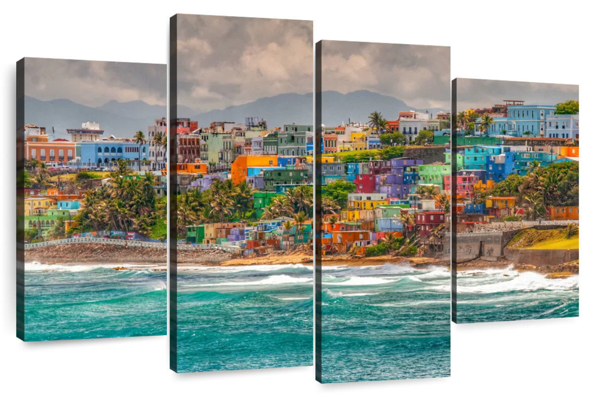 Ebern Designs Keesha La Perla Slums Colourful Houses - Wayfair Canada
