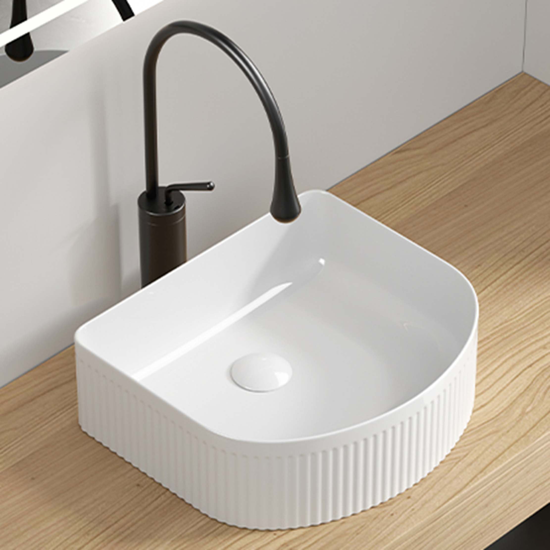 KUNMINGZHUANGZHEN Rectangle Vessel Sinks For Bathrooms Modern Small ...