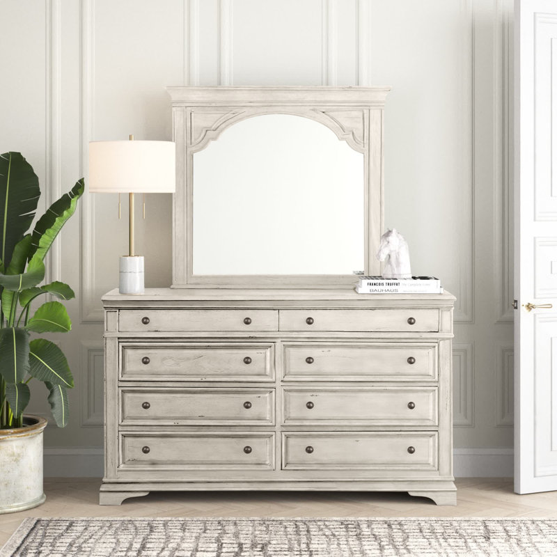 Kelly Clarkson Home Watson 66'' W 8 - Drawer Dresser with Mirror ...