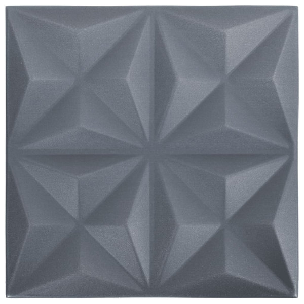 Ivy Bronx 48 Piece 50cm x 50cm 3D Embossed Tile | Wayfair.co.uk