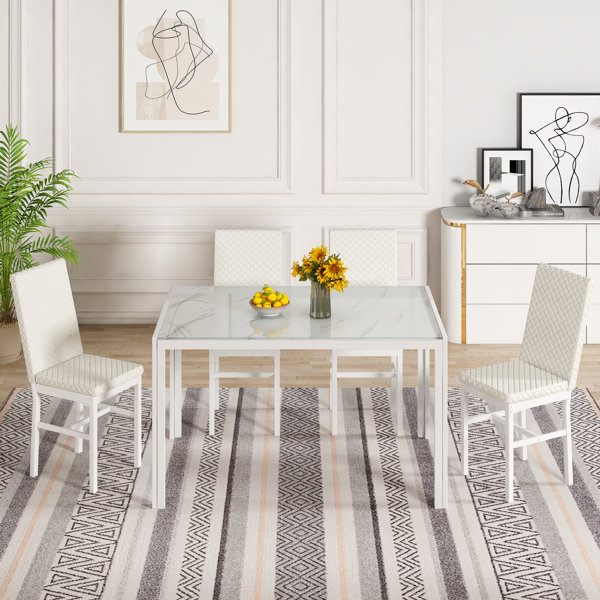 Ebern Designs Hadessah 5 - Piece Dining Set | Wayfair