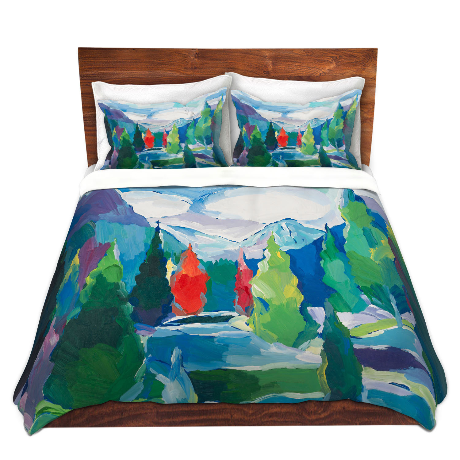 DiaNoche Designs Whispering River Duvet Cover Set | Wayfair