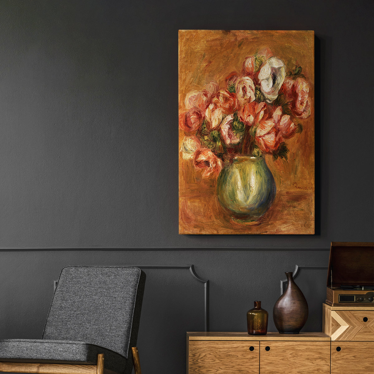 Winston Porter Vintage Floral Print CCCLXVII Framed On Canvas Print ...