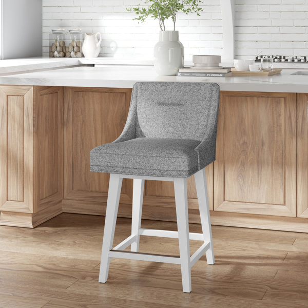 George Oliver Dorreen Wood And Upholstered Tapered Back Adjustable ...