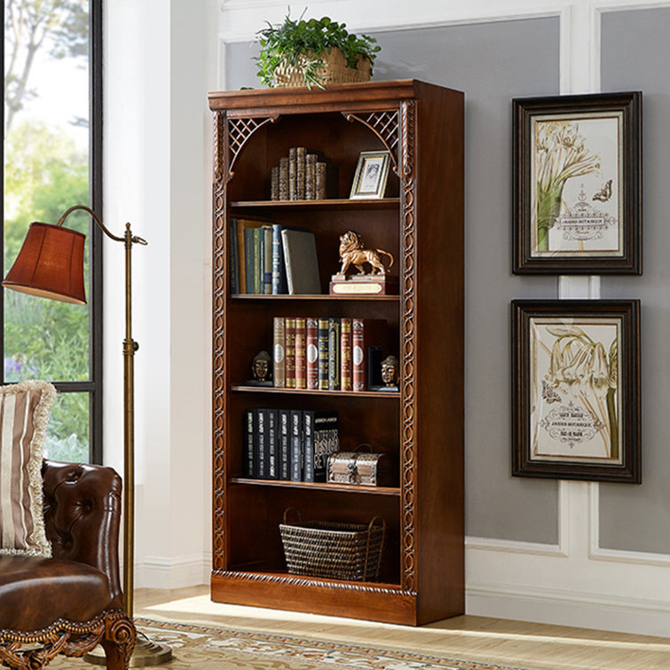 Stylistics Savvy 36.02" Brown Standard Solid Wood Bookcases | Wayfair