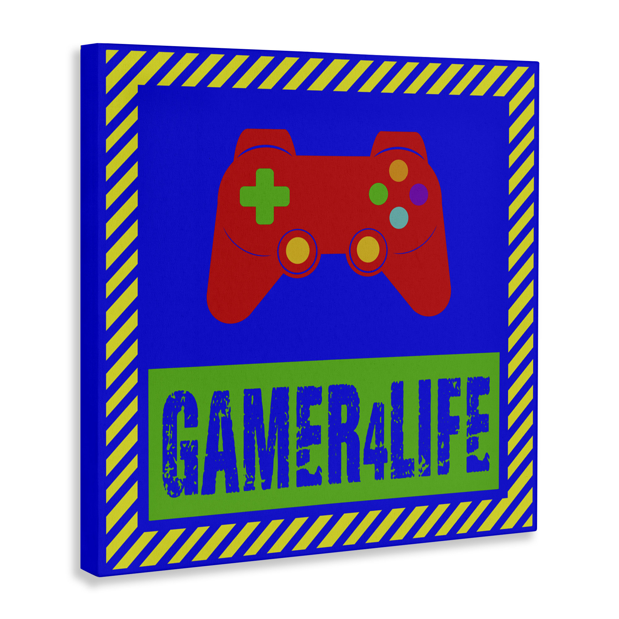 Wrought Studio Gamer 4 Life Canvas, design by Marcus Prime - Wayfair Canada